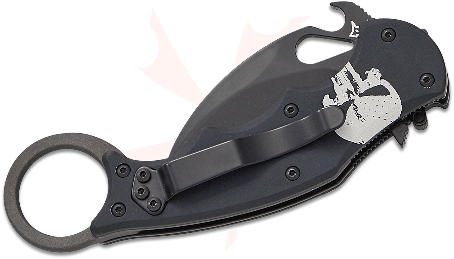 Fox FX-599 Liner Lock Folding Karambit 2.56" N690Co Black Plain Blade ...