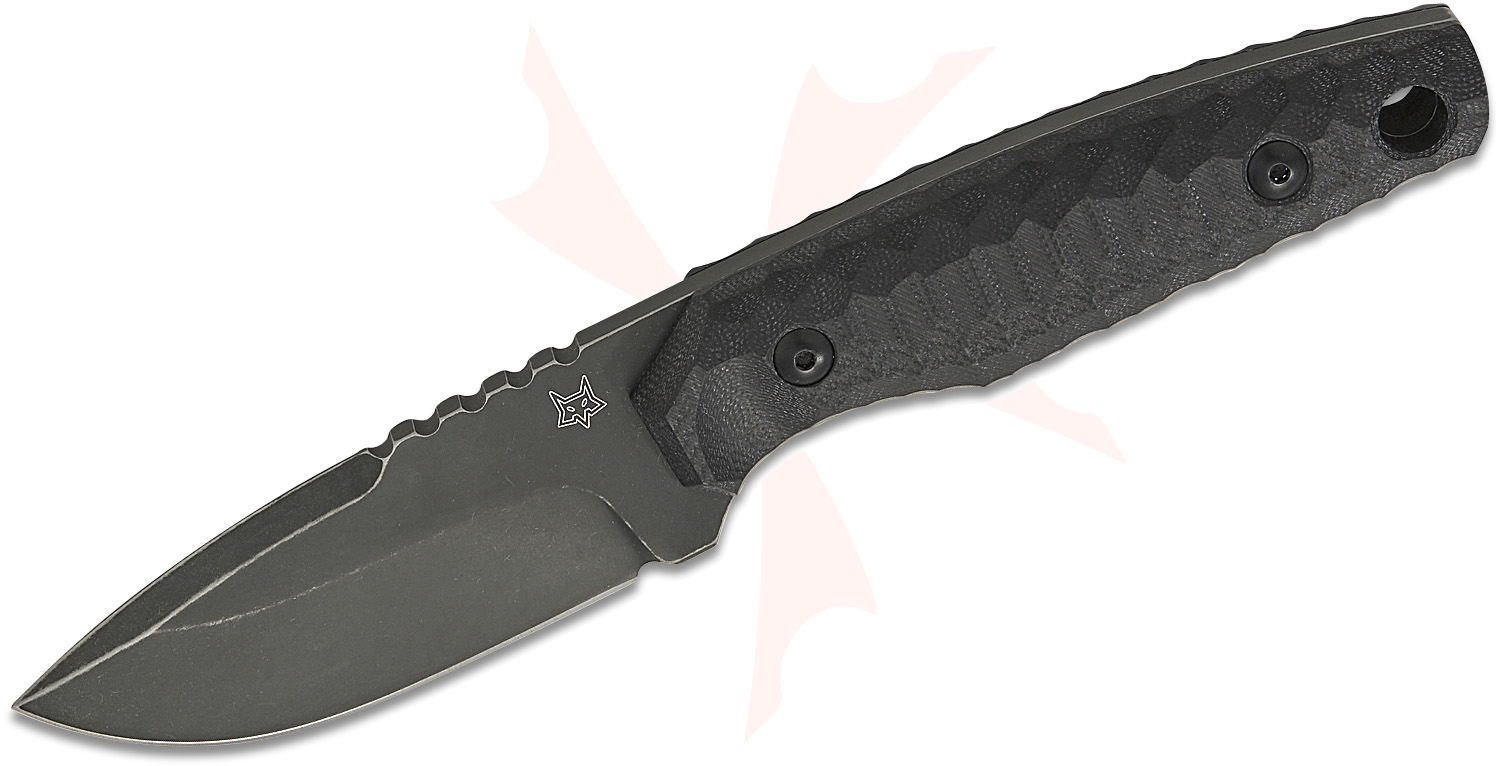 Fox FX-627 G10B KS Fixed Blade Knife 3.15" Niolox Black Stonewashed ...