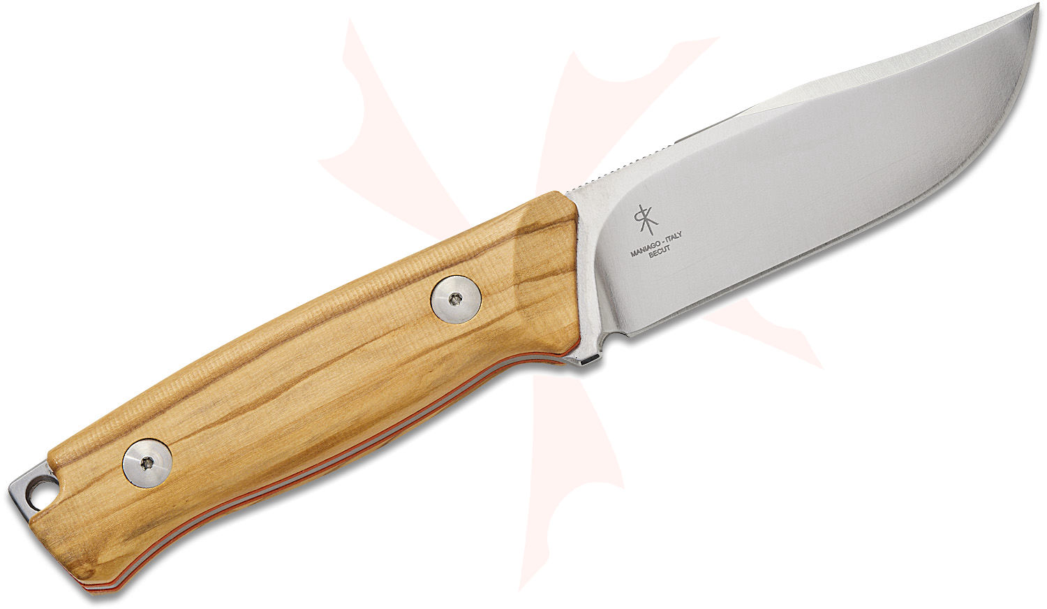Fox FX-662 OL Rifle Series Receiver Fixed Blade Knife 4.21" Becut Satin ...