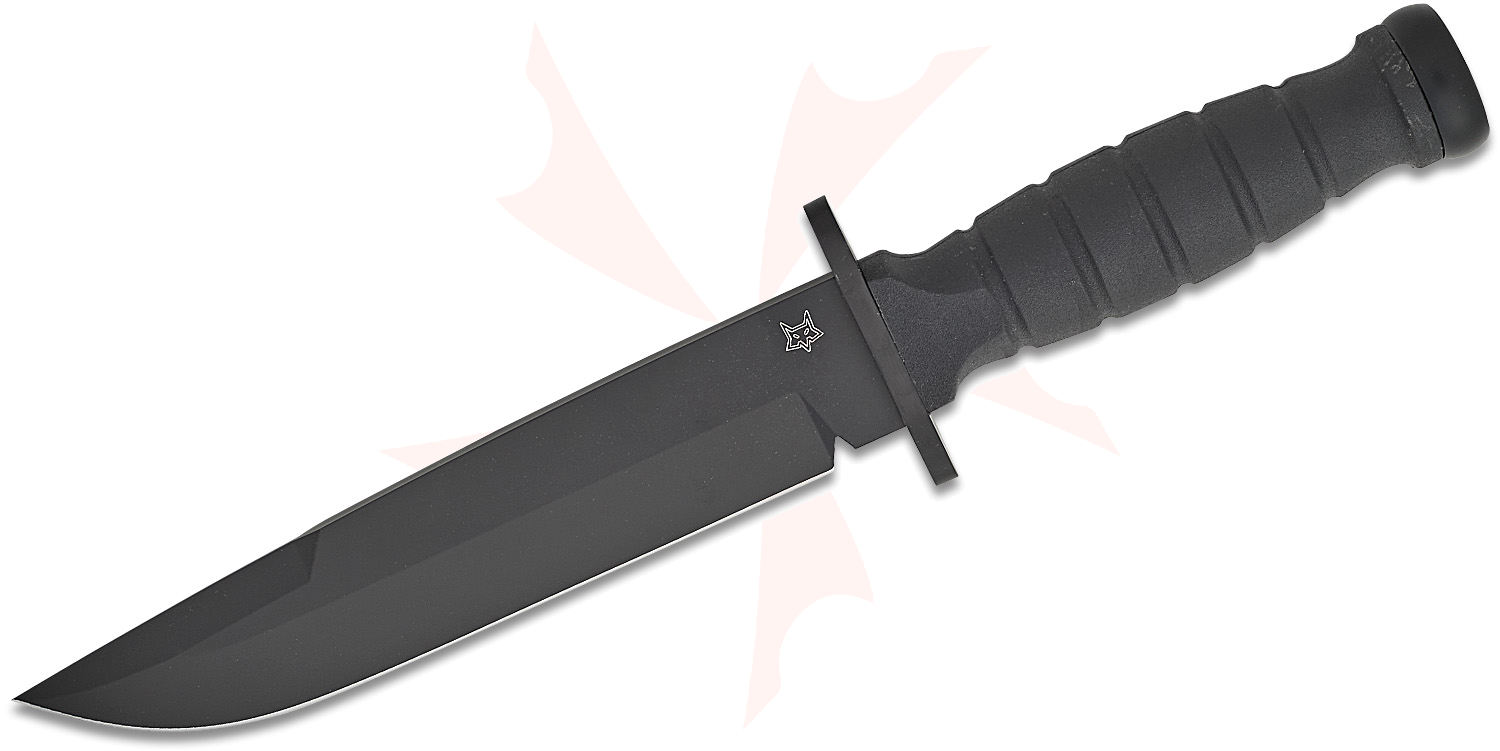 Fox FX-689 B Defender Fixed Blade Knife 7.38 N690Co Black Top Shield ...