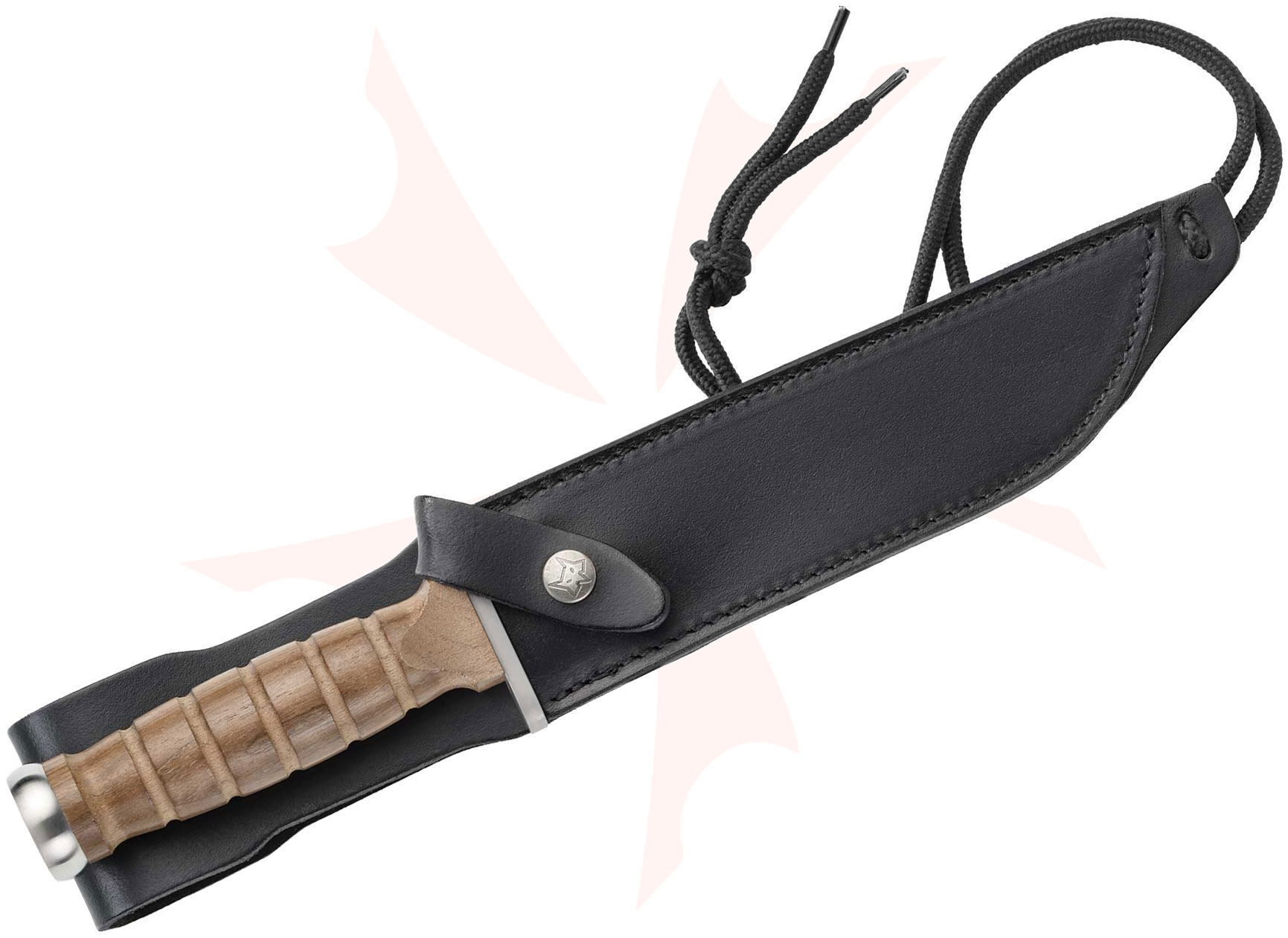 Fox FX-689 Defender Fixed Blade Knife 7.38 N690Co Bead Blasted Clip ...