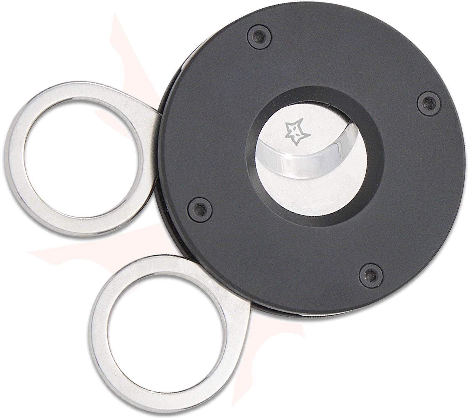 Fox Knives 743 B The Circle Cigar Cutter, 12C27 Satin Blade, Black ...