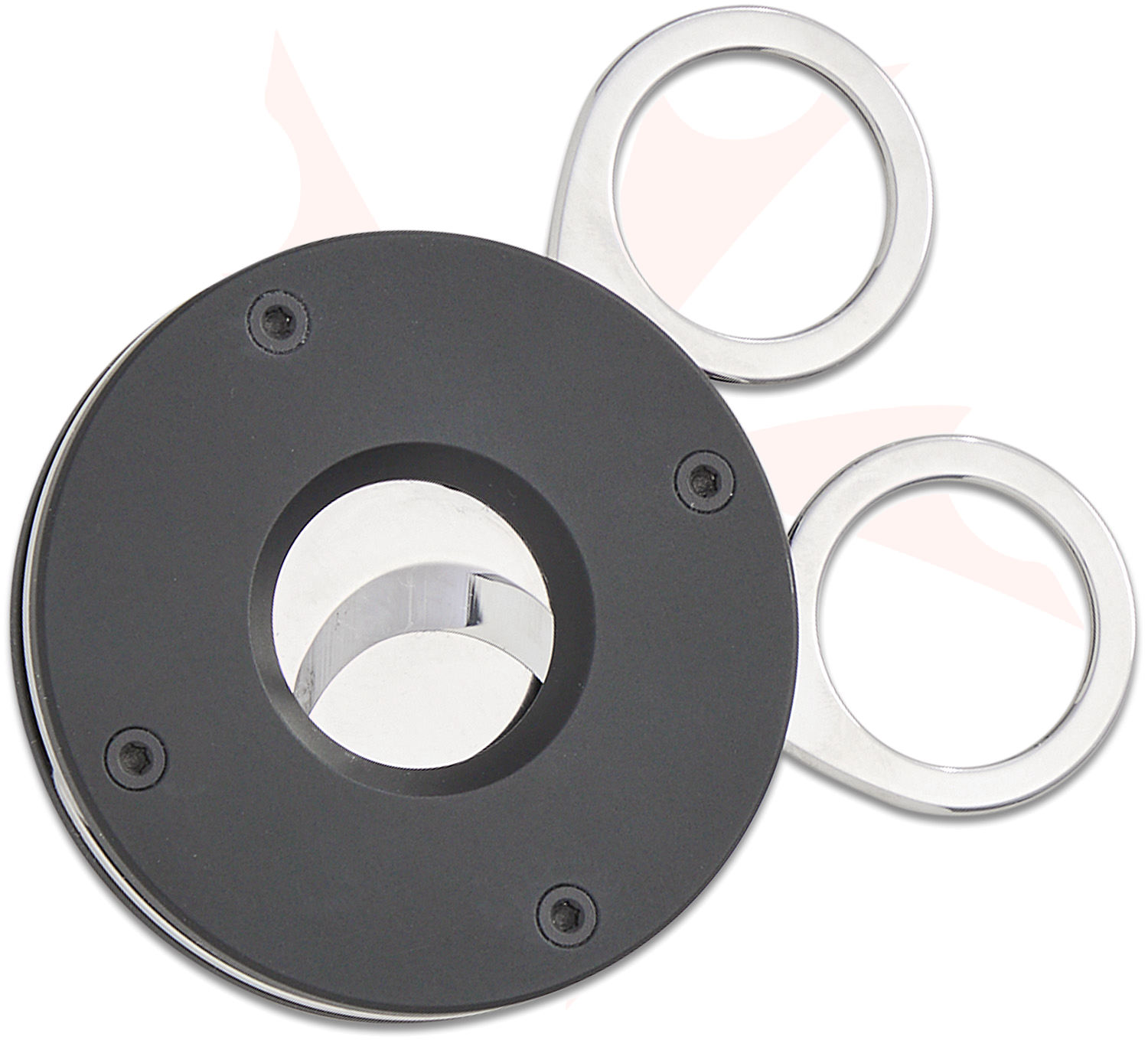 Fox Knives 743 B The Circle Cigar Cutter, 12C27 Satin Blade, Black ...