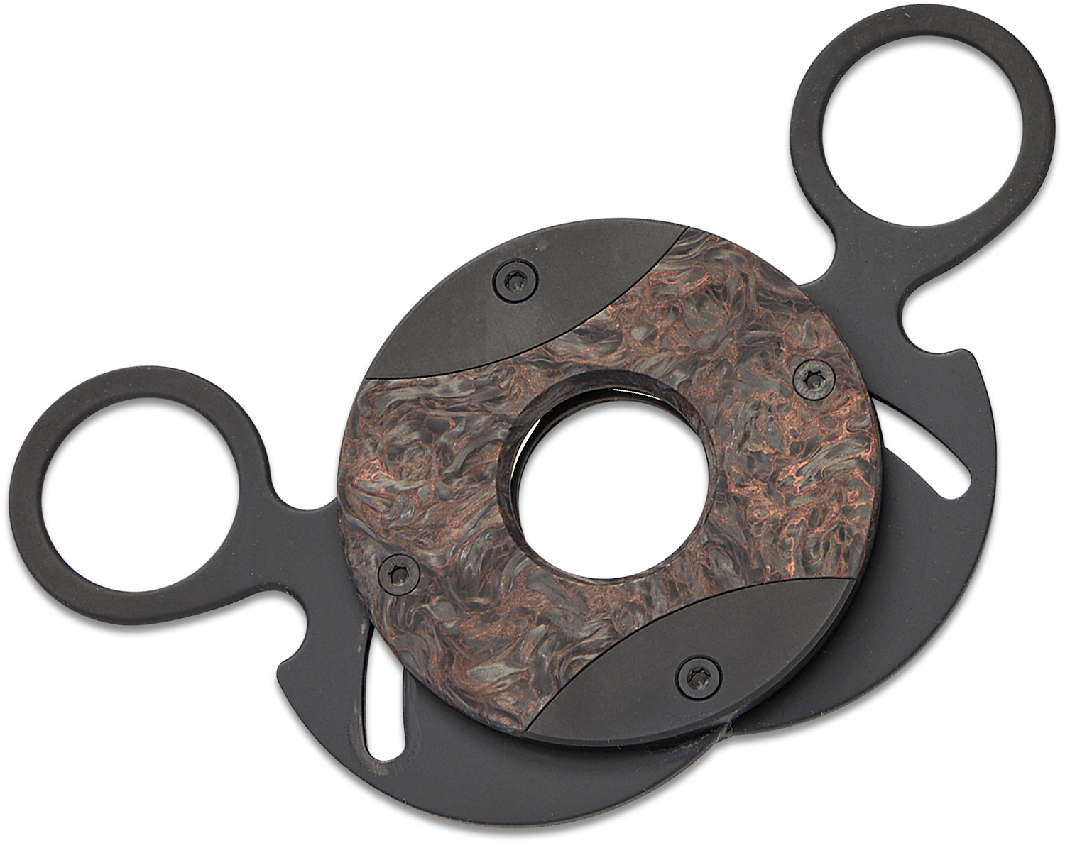 Fox Knives 744 CFD The Circle Cigar Cutter, 12C27 Black PVD Blade ...