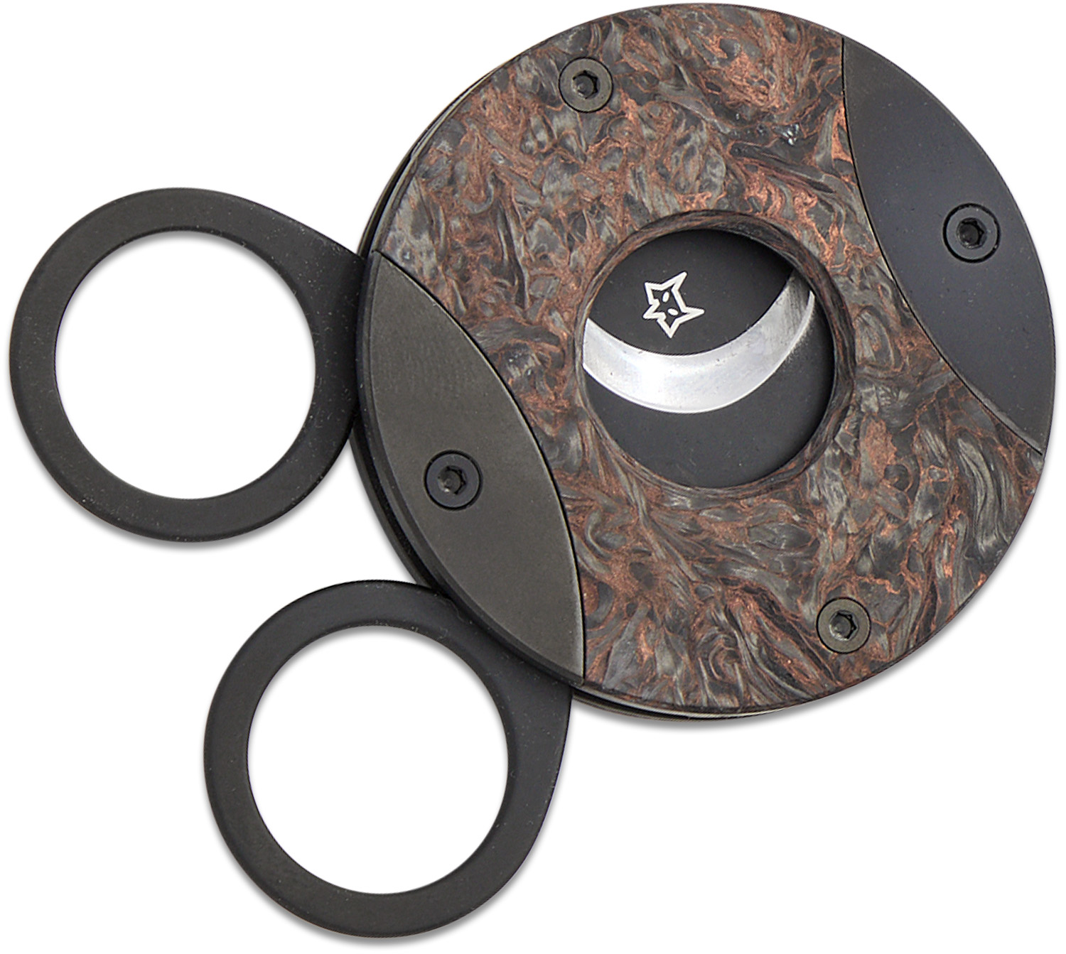 Fox Knives 744 CFD The Circle Cigar Cutter, 12C27 Black PVD Blade ...