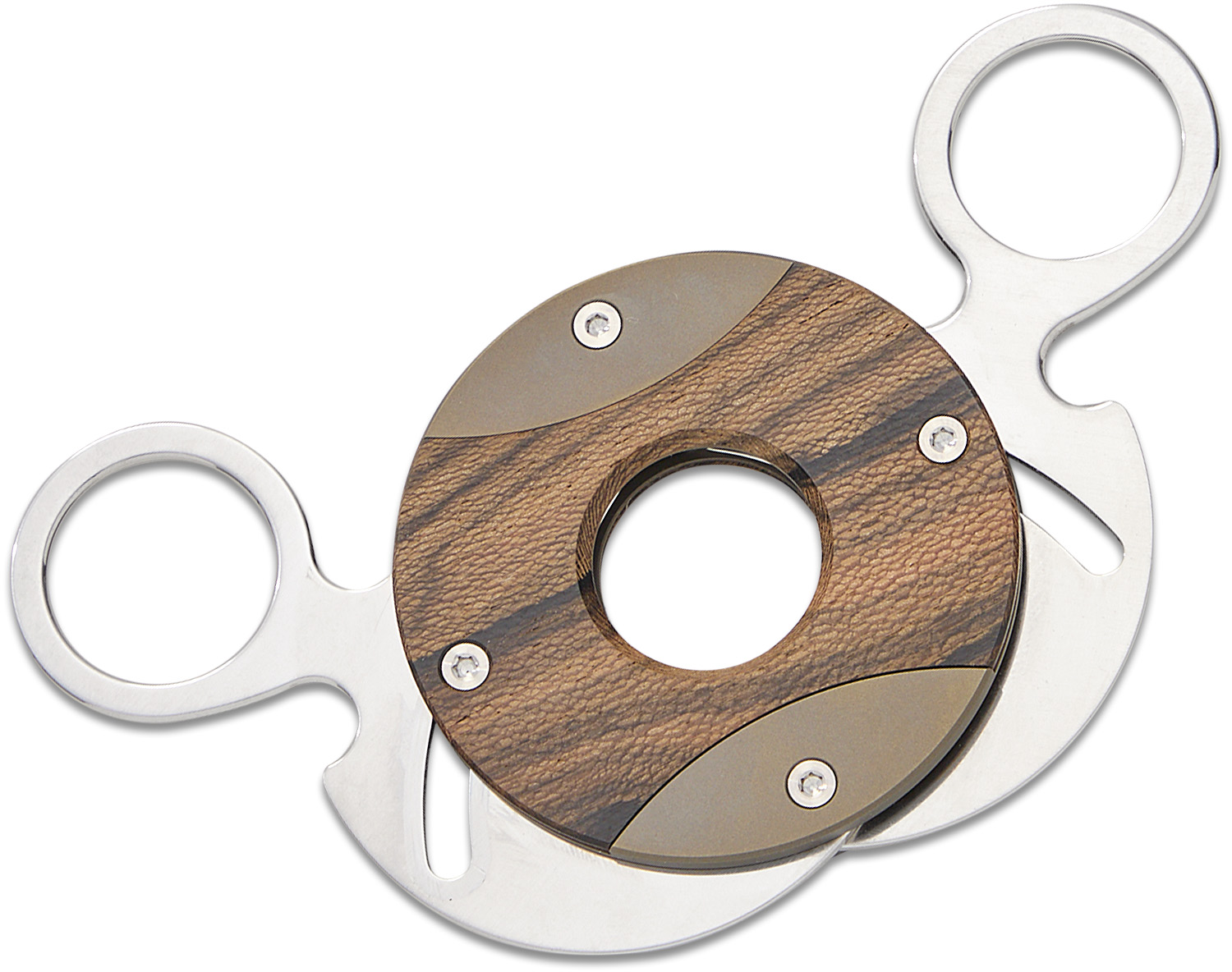 Fox Knives 744 ZW The Circle Cigar Cutter, 12C27 Satin Blade, Bronze ...