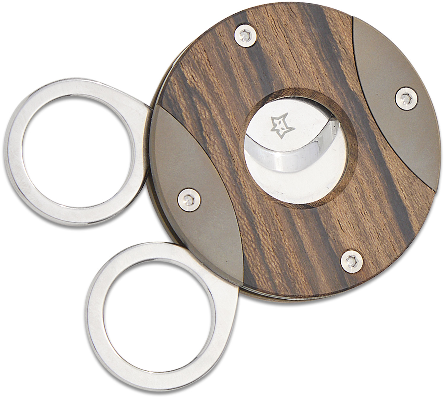 Fox Knives 744 ZW The Circle Cigar Cutter, 12C27 Satin Blade, Bronze ...