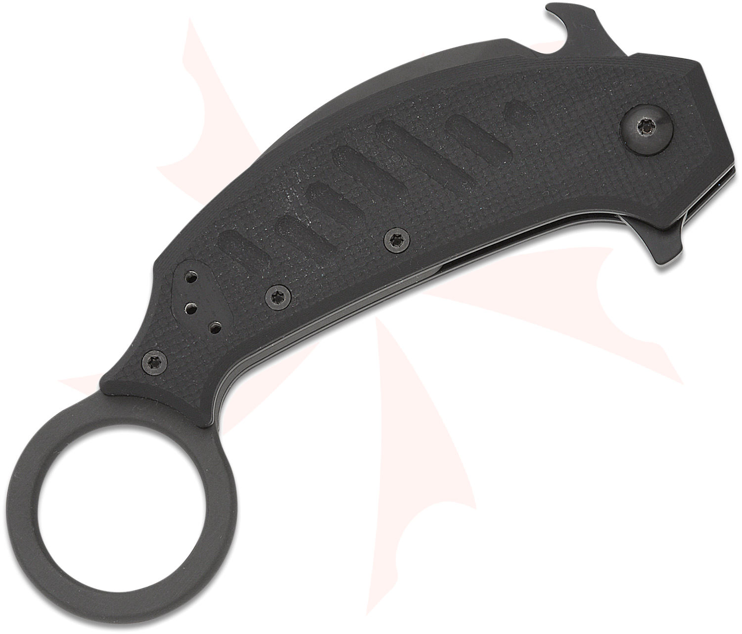 Fox FX-826 Pikal Liner Lock Folding Karambit 2.36" N690Co Black Pikal ...