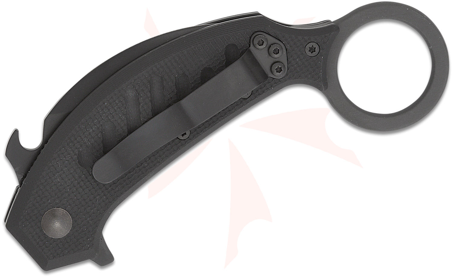 Fox FX-826 Pikal Liner Lock Folding Karambit 2.36" N690Co Black Pikal ...