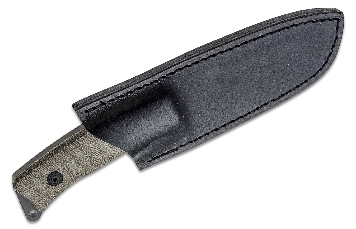 Fox Pro Hunter Fixed 4.3" N690 Black Plain Drop Point Blade, Green and ...