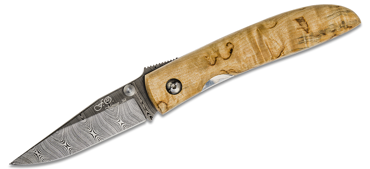 Fox 2499DB Oreste Franti Voyager Damascus Folding Knife 2.95" Super ...