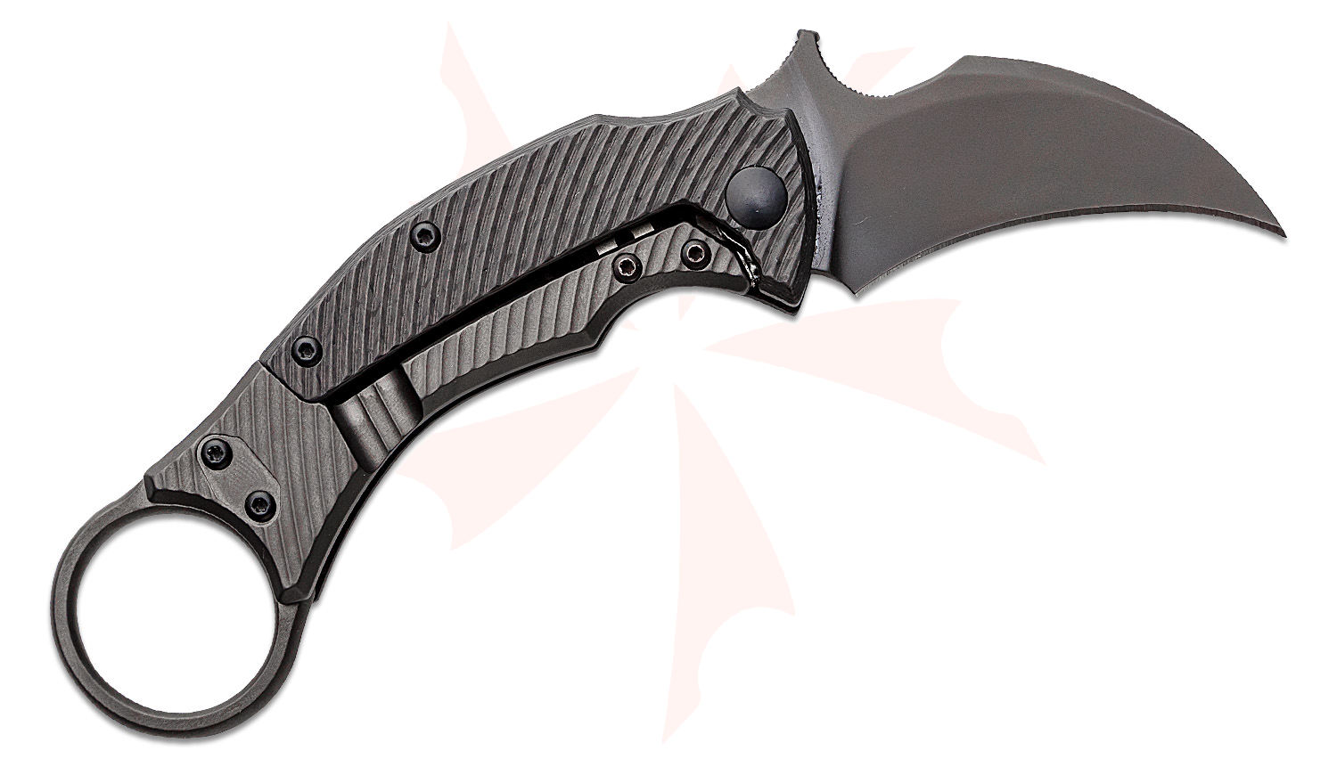 Fox Bastinelli 591 Luxury Black Bird Folding Karambit 2.25" Elmax Black ...