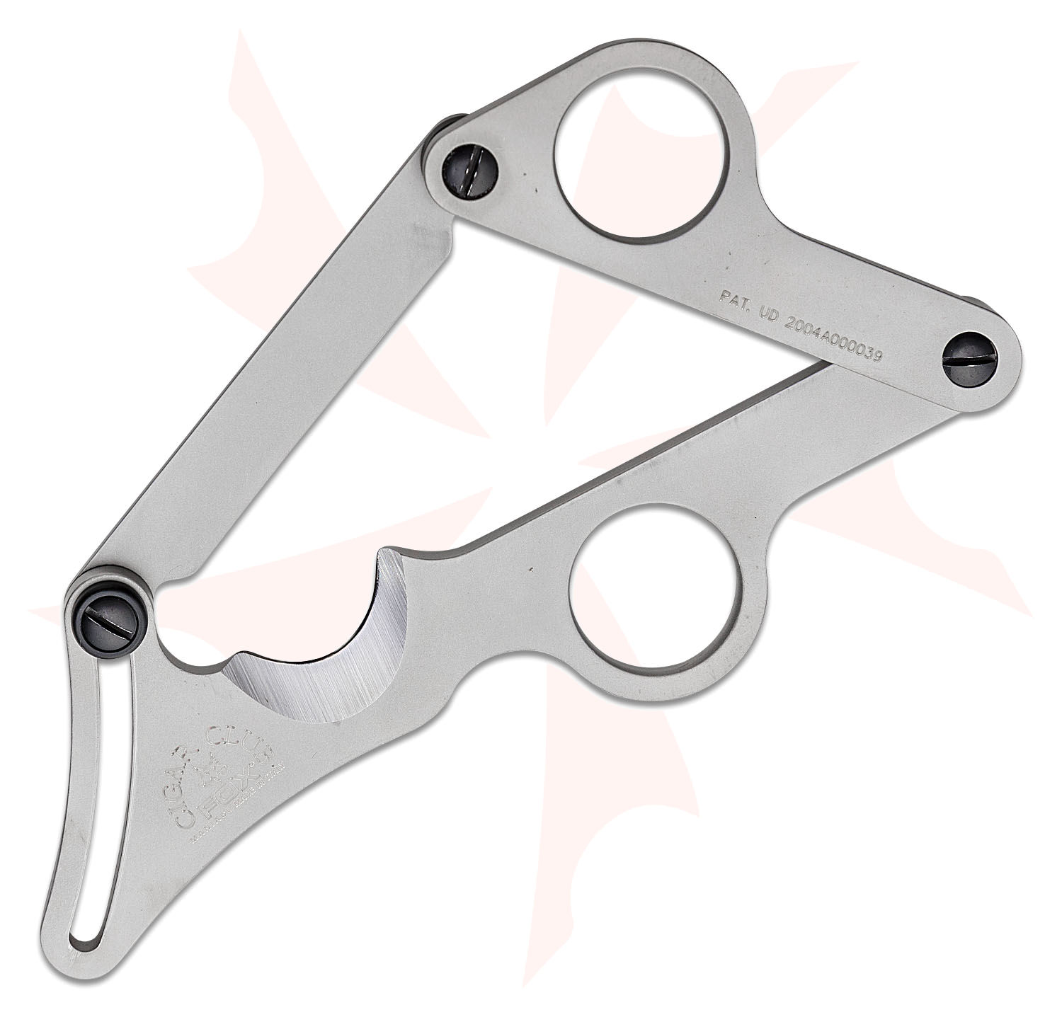 Fox Knives Cigar Club Cigar Cutter, Bead Blasted 440 Stainless Steel ...