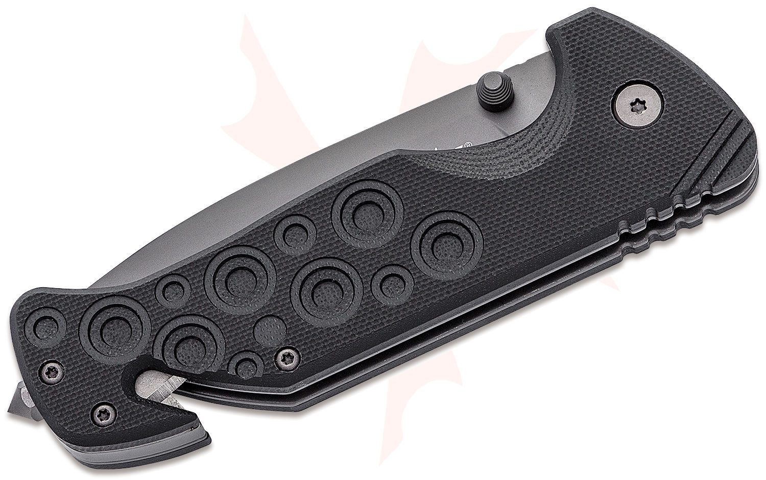 Fox BlackFox BF-738TI BlackFox Black Action Rescue Folding Knife 3.125 ...