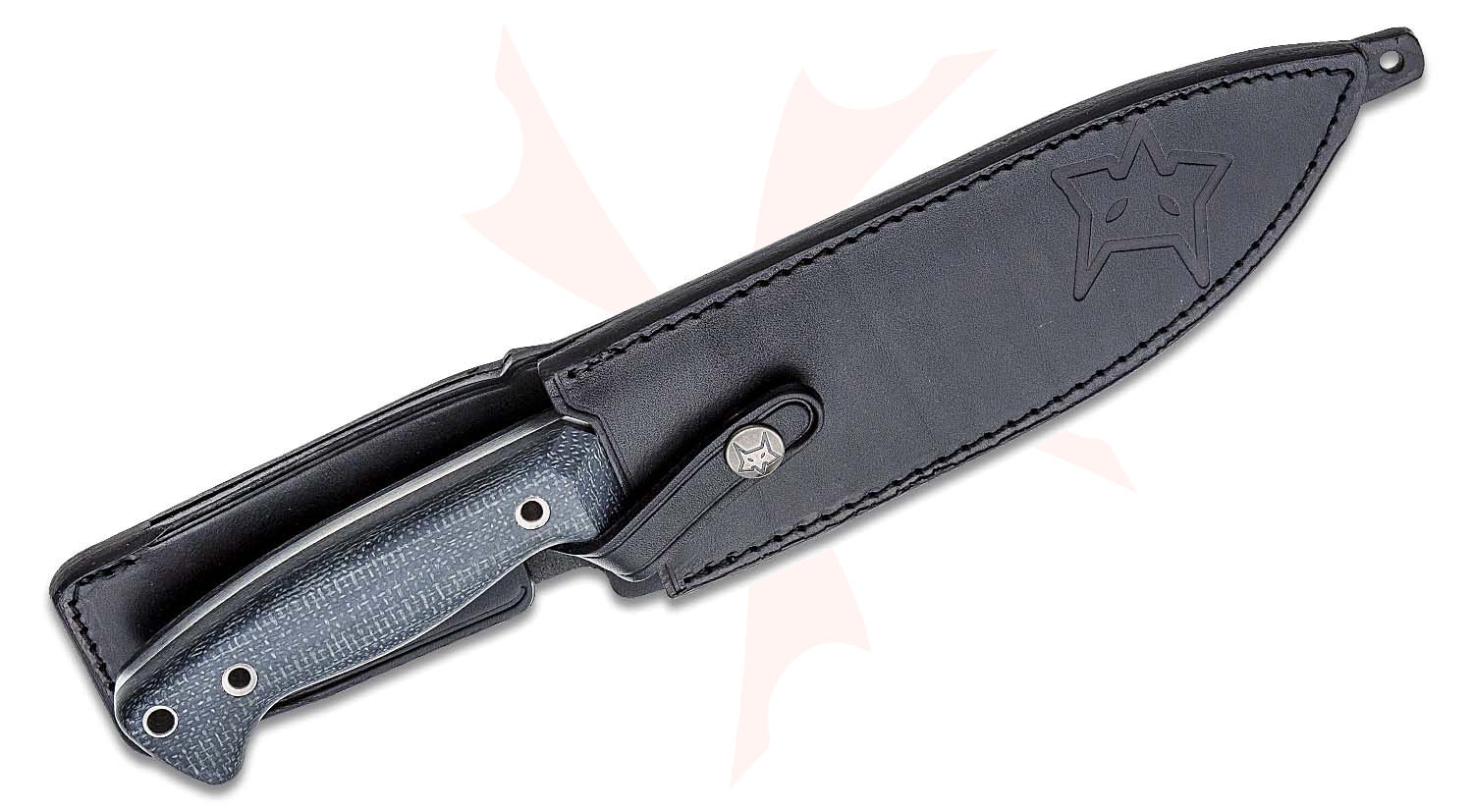 Fox FX-140XL MB Fixed Blade Knife 7.28" Niolox Satin Drop Point, Black ...