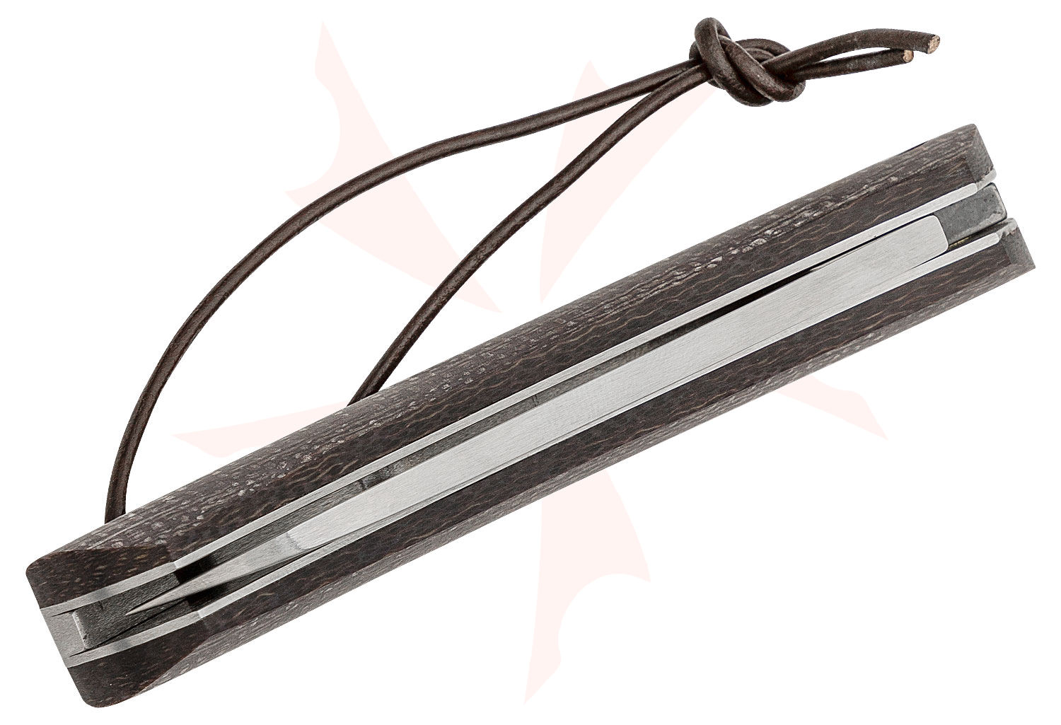 Fox FX-230 MIBI Nauta Slipjoint Folding Knife 3.30" 420C Stonewash Plain Blade, Bison Micarta ...