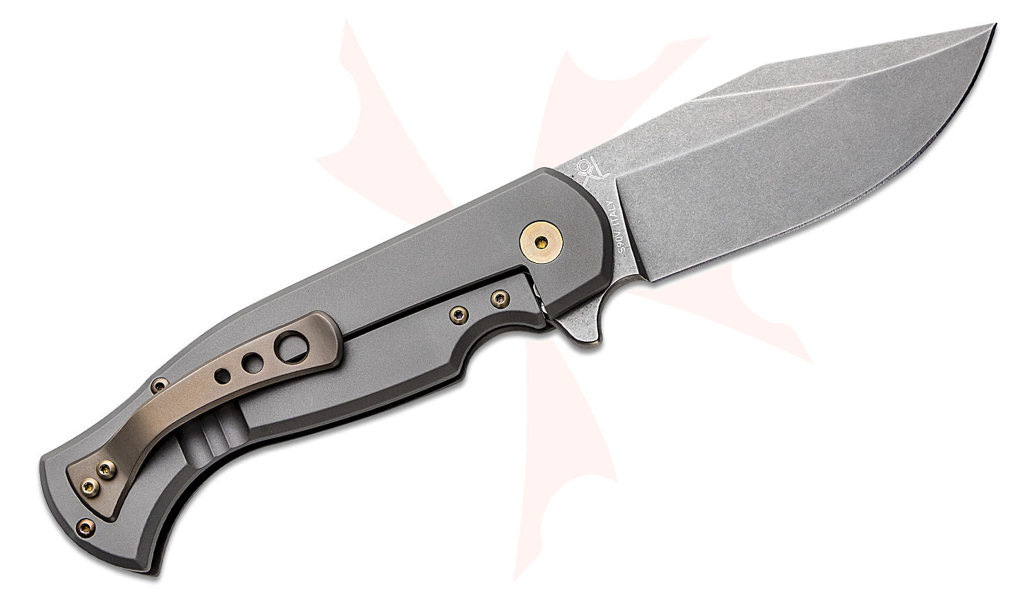 Fox FX-524 TICF Eastwood Tiger Flipper Knife 3.74" S90V Stonewashed ...