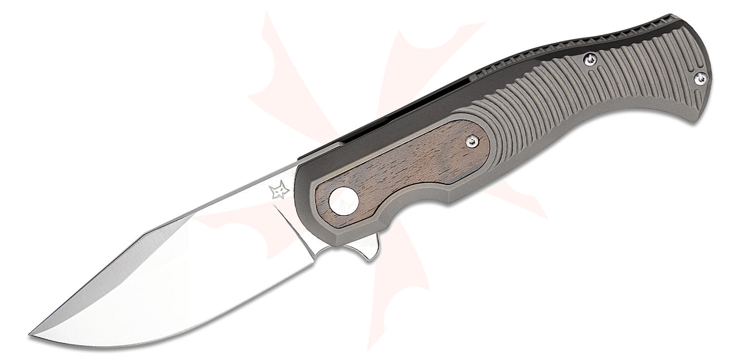 Fox FX-524 TIZW Eastwood Tiger Flipper Knife 3.74" S90V Satin Clip ...