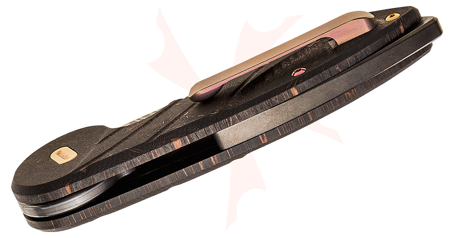 Fox FX-550 DCFR Radius Folding Knife 2.95" Gysinge Damasteel Plain ...