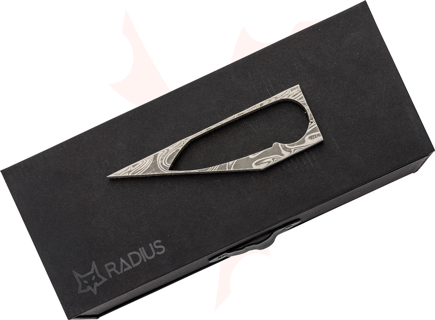 Fox FX-550 DTi Radius Folding Knife 2.95" Gysinge Damasteel Plain Blade ...