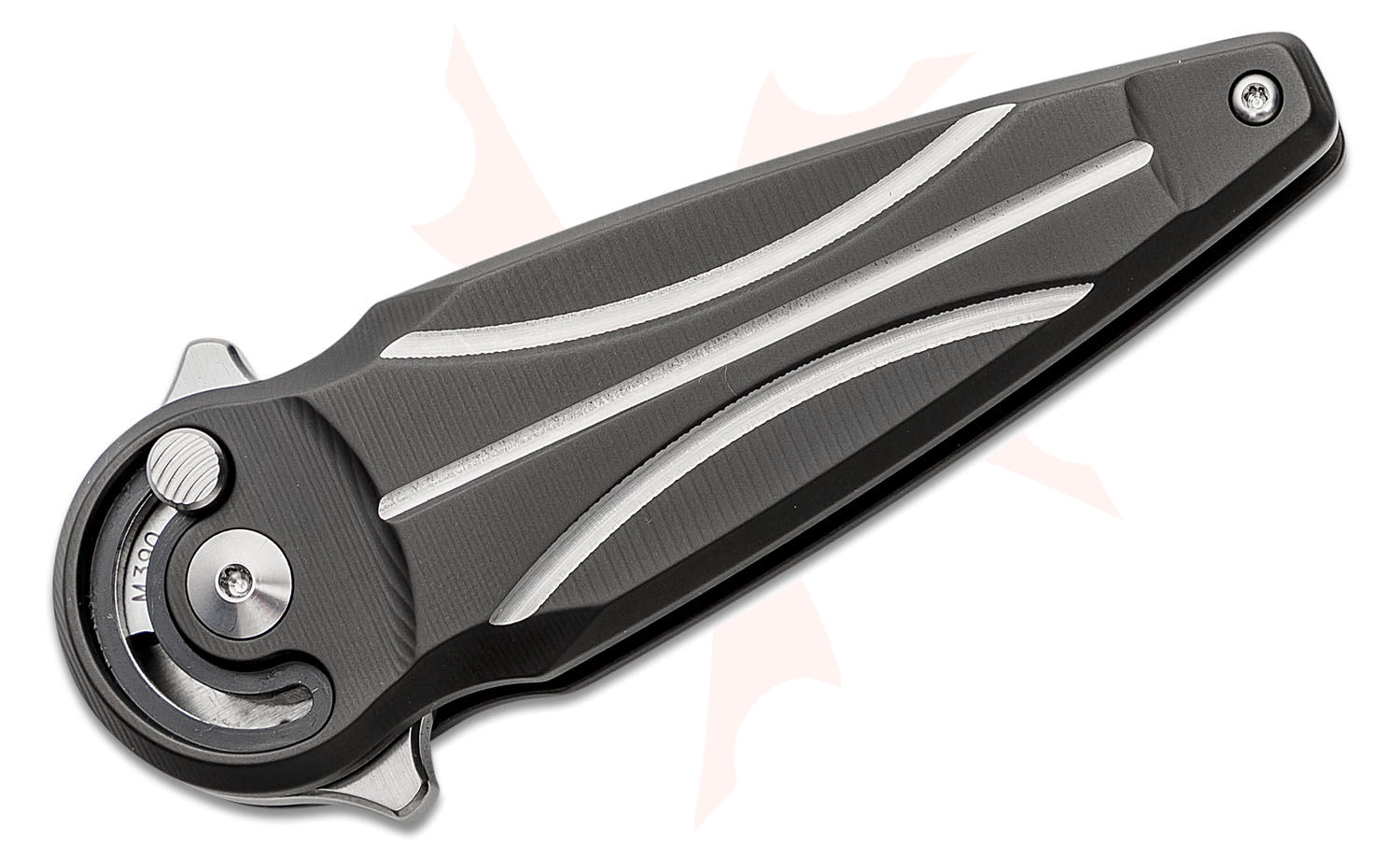 Fox FX-551 SX Ti Left-Handed Saturn Flipper Knife 2.56" M390 Satin ...