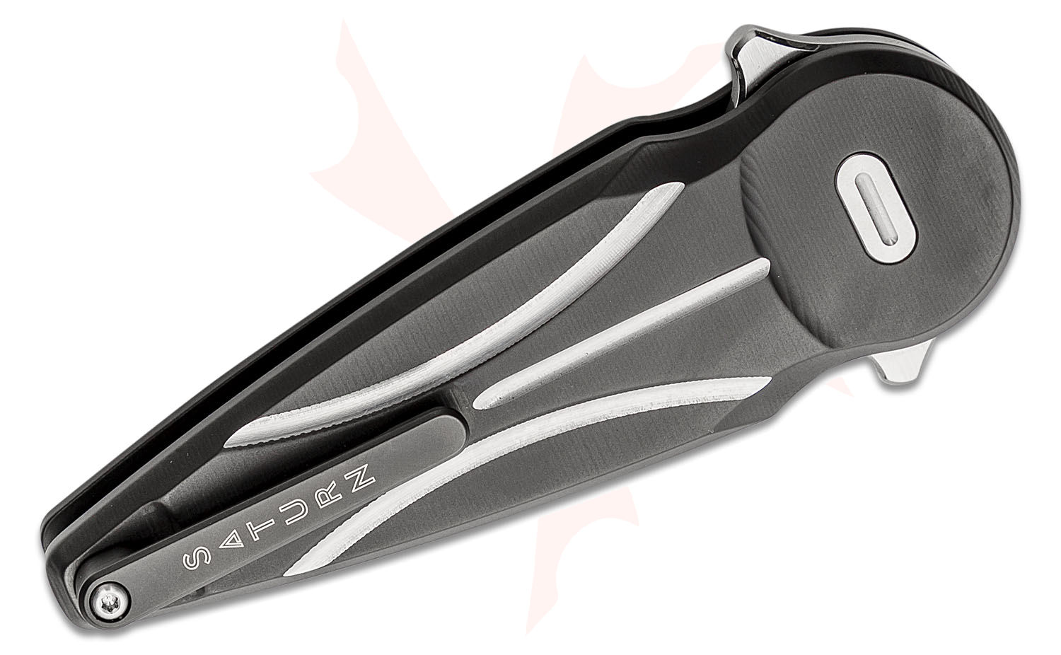 Fox FX-551 SX Ti Left-Handed Saturn Flipper Knife 2.56" M390 Satin ...