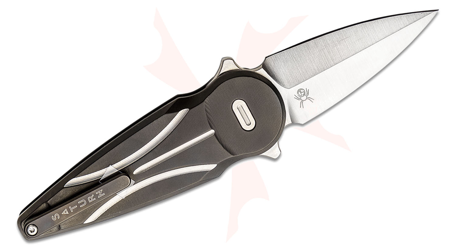 Fox FX-551 SX Ti Left-Handed Saturn Flipper Knife 2.56" M390 Satin ...