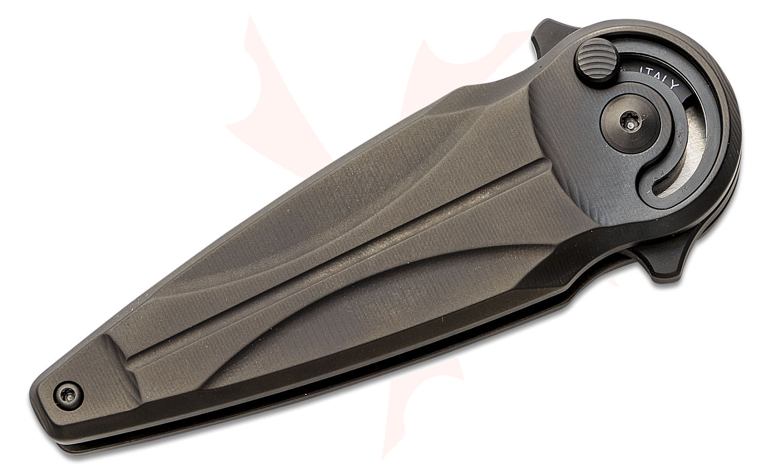 Fox FX-551 TiPVD Saturn Flipper Knife 2.56" M390 Black Spear Point ...