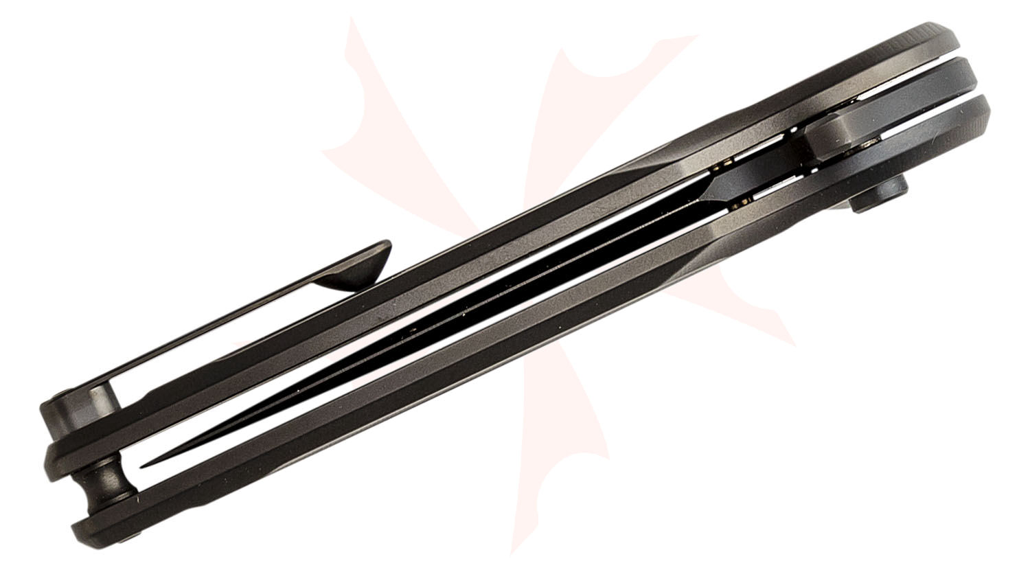 Fox FX-551 TiPVD Saturn Flipper Knife 2.56" M390 Black Spear Point ...