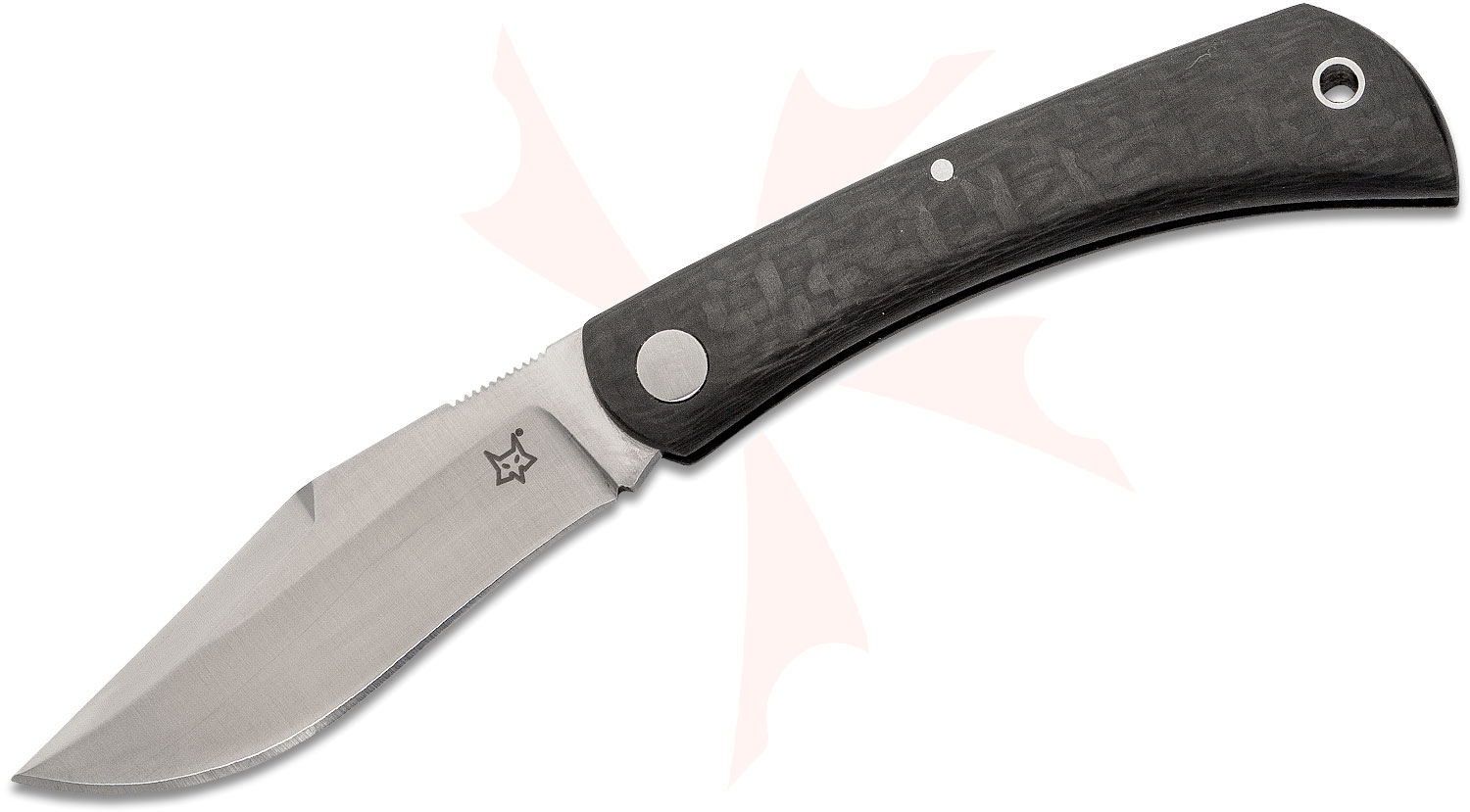 Fox FX-582 CF Libar Slipjoint Folding Knife 2.75" M390 Satin Plain ...
