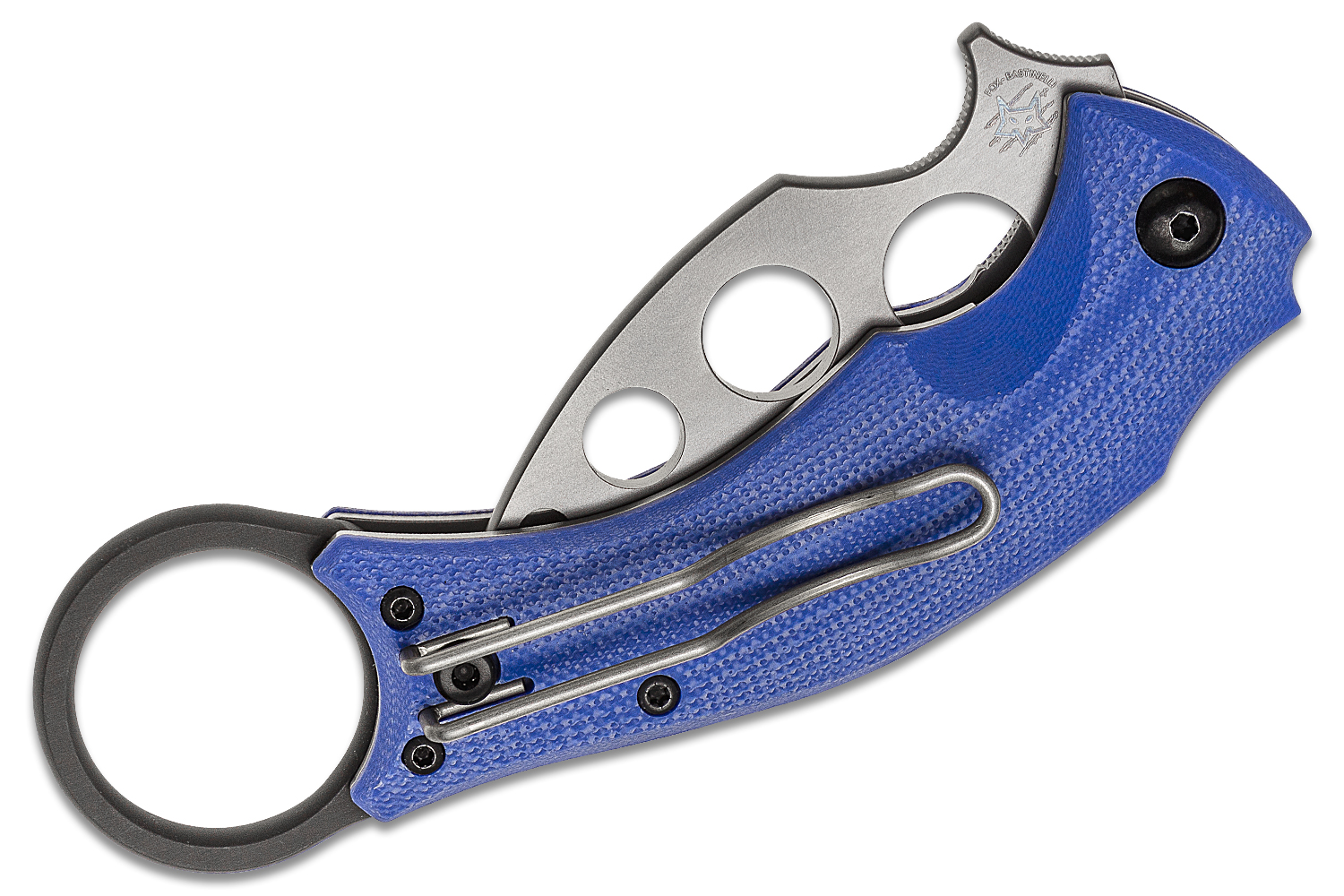 Fox Bastinelli FX-591 TK Black Bird Folding Karambit Trainer 2.25 ...