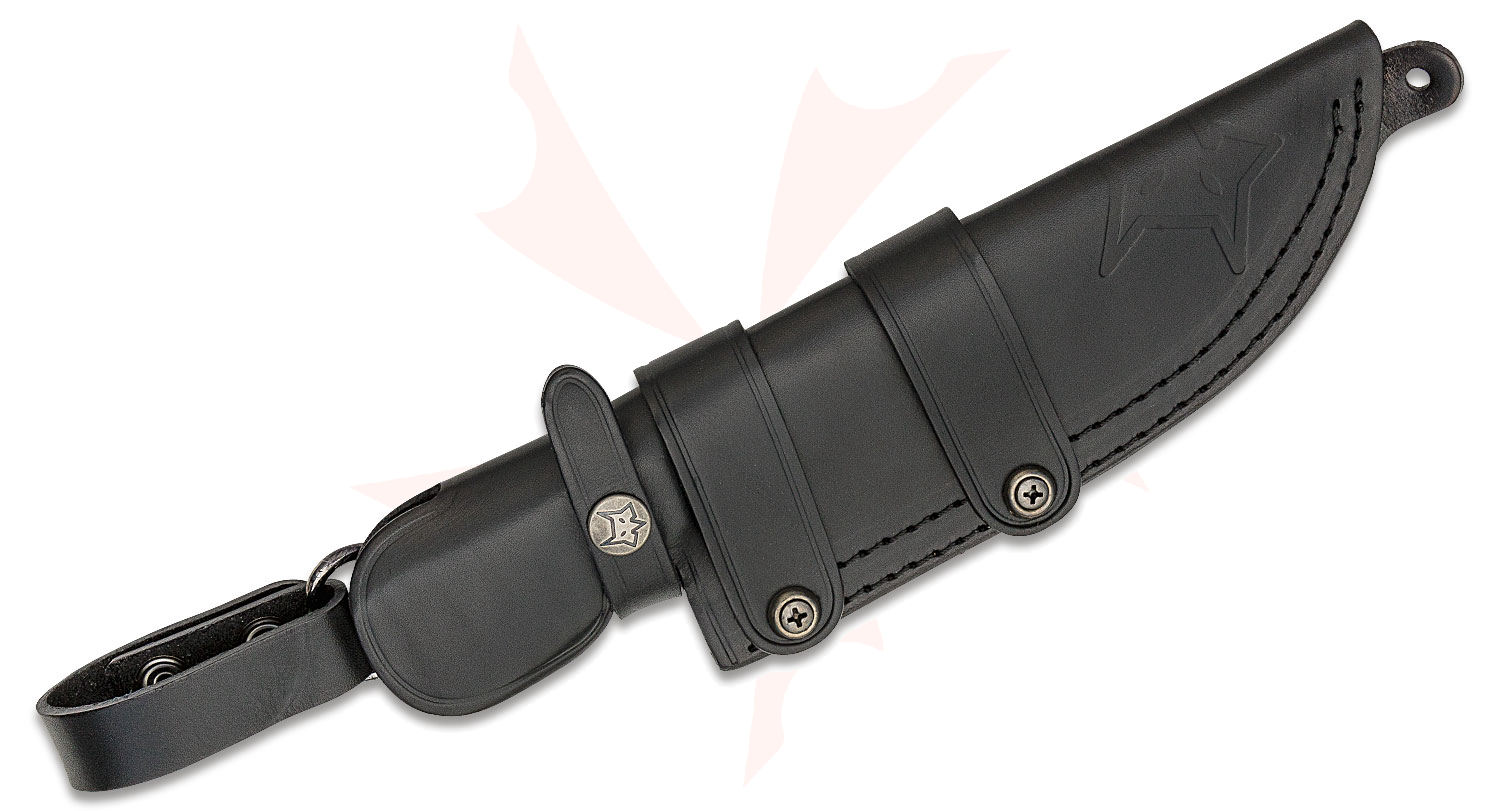 Fox FX-610 Sherpa Fixed Blade Knife 6.30" D2 Black Stonewashed Drop ...