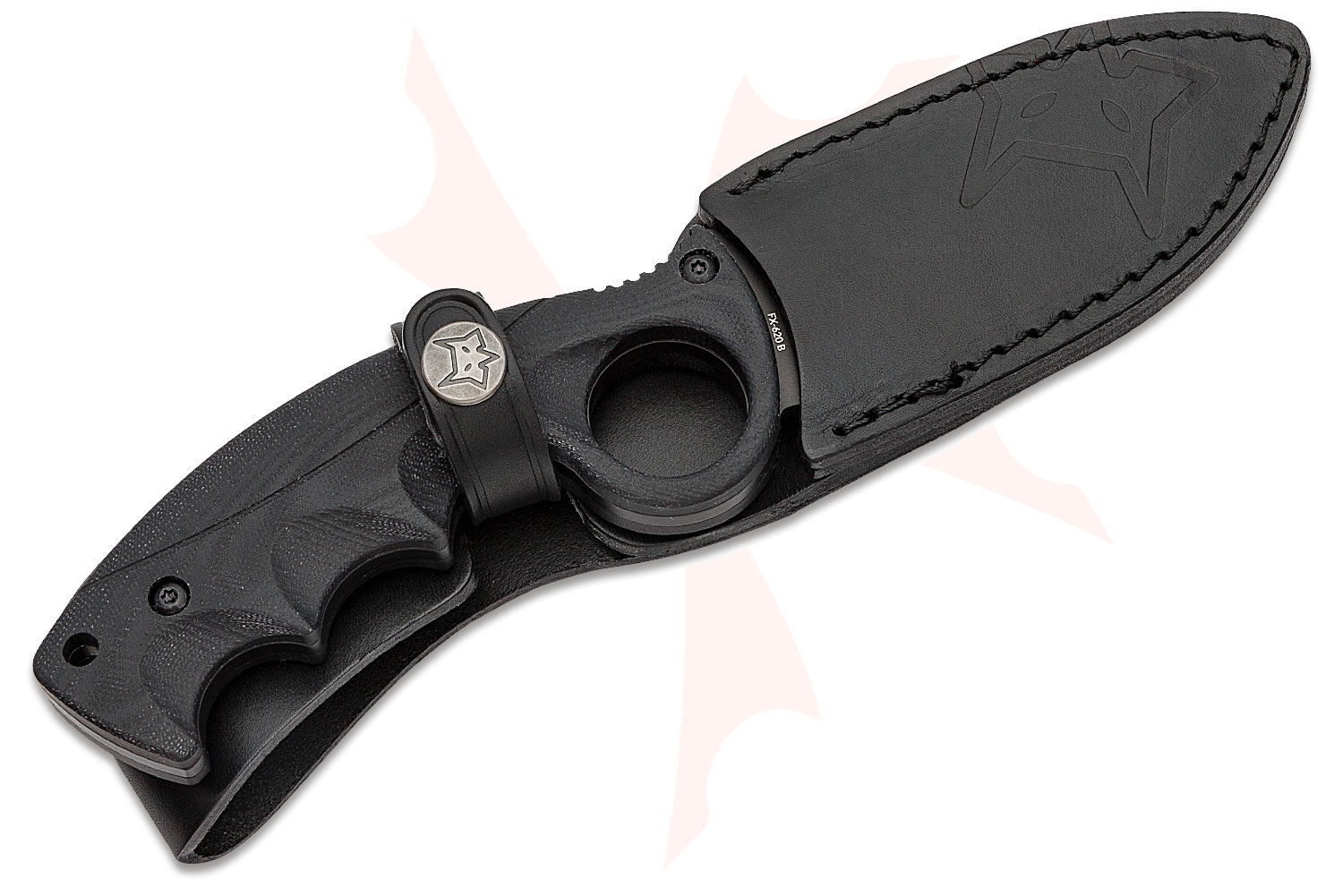 Fox Russ Kommer FX-620 B Alaskan Hunter Fixed Blade Knife 3.62" Black ...