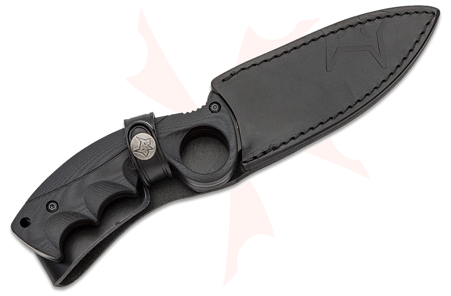 Fox Russ Kommer 621 Alaskan Hunter Fixed Blade Knife 4.29" Black Becut ...