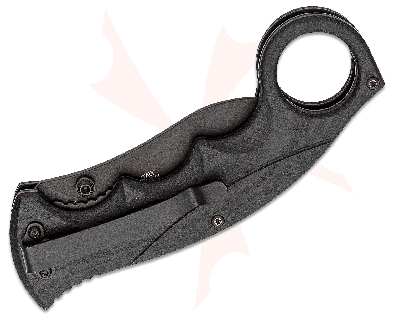 Fox Russ Kommer FX-622 B Alaskan Hunter Folding Knife 2.83" Black ...