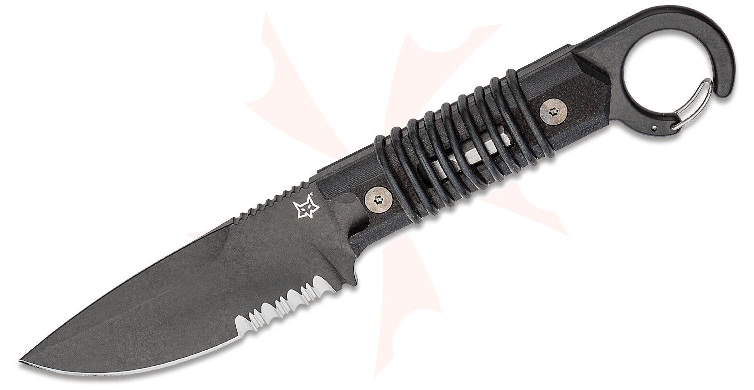 Fox Tommaso Rumici FX-630 B Ferox Fixed Blade Knife 3.58" Black PVD ...