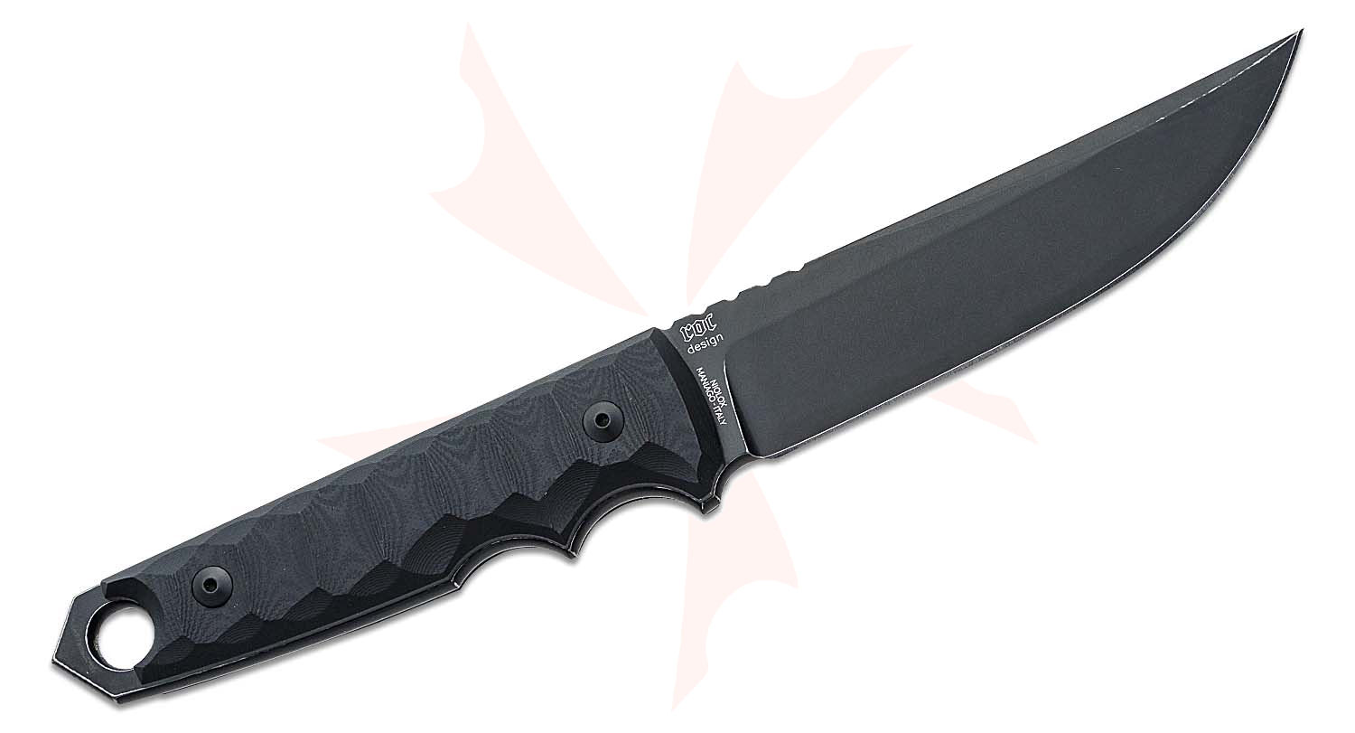 Fox FX-634 Ryu Tactical Tanto Fixed Blade Knife 5.31" Niolox Black ...