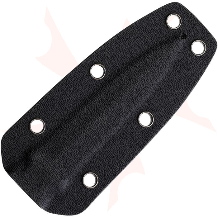Fred Perrin Le Dague Fixed Blade Knife 3" Black Stonewashed Double Edge ...