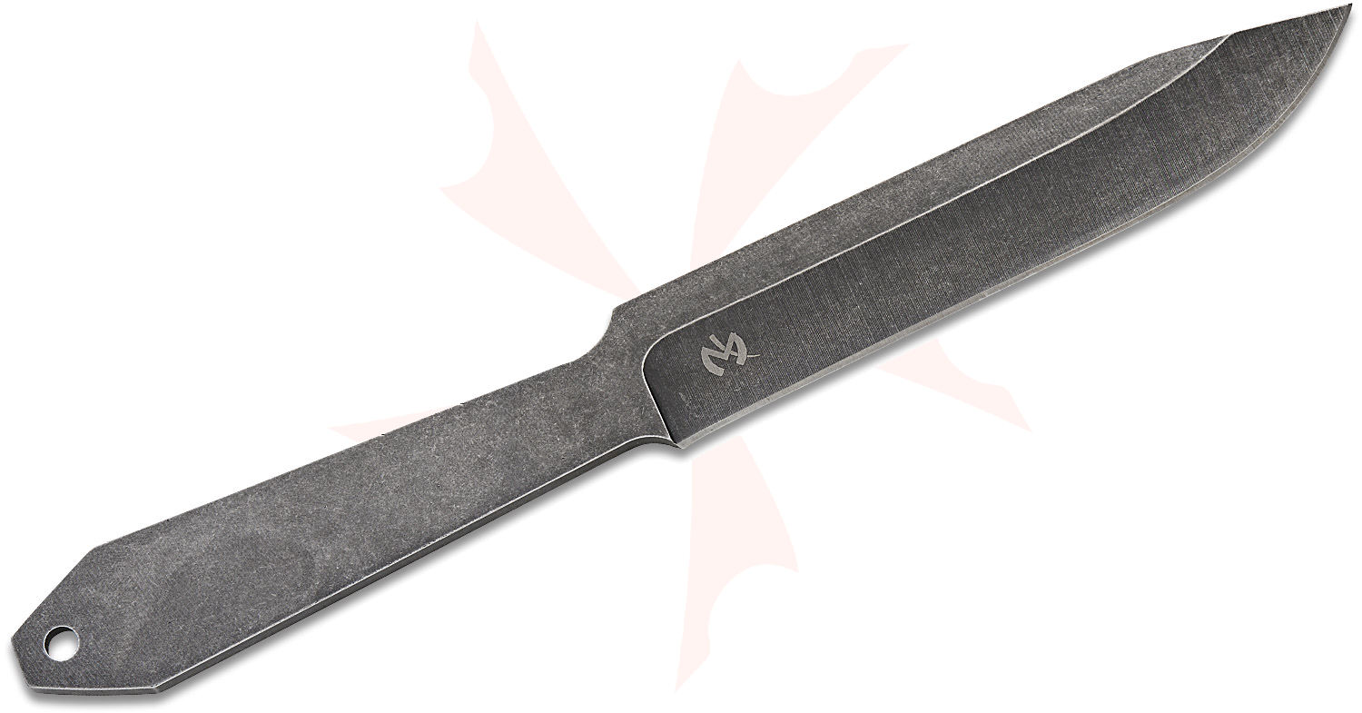 Fred Perrin Le Lancer Fixed Blade Knife 5.5" Black Stonewashed Clip ...