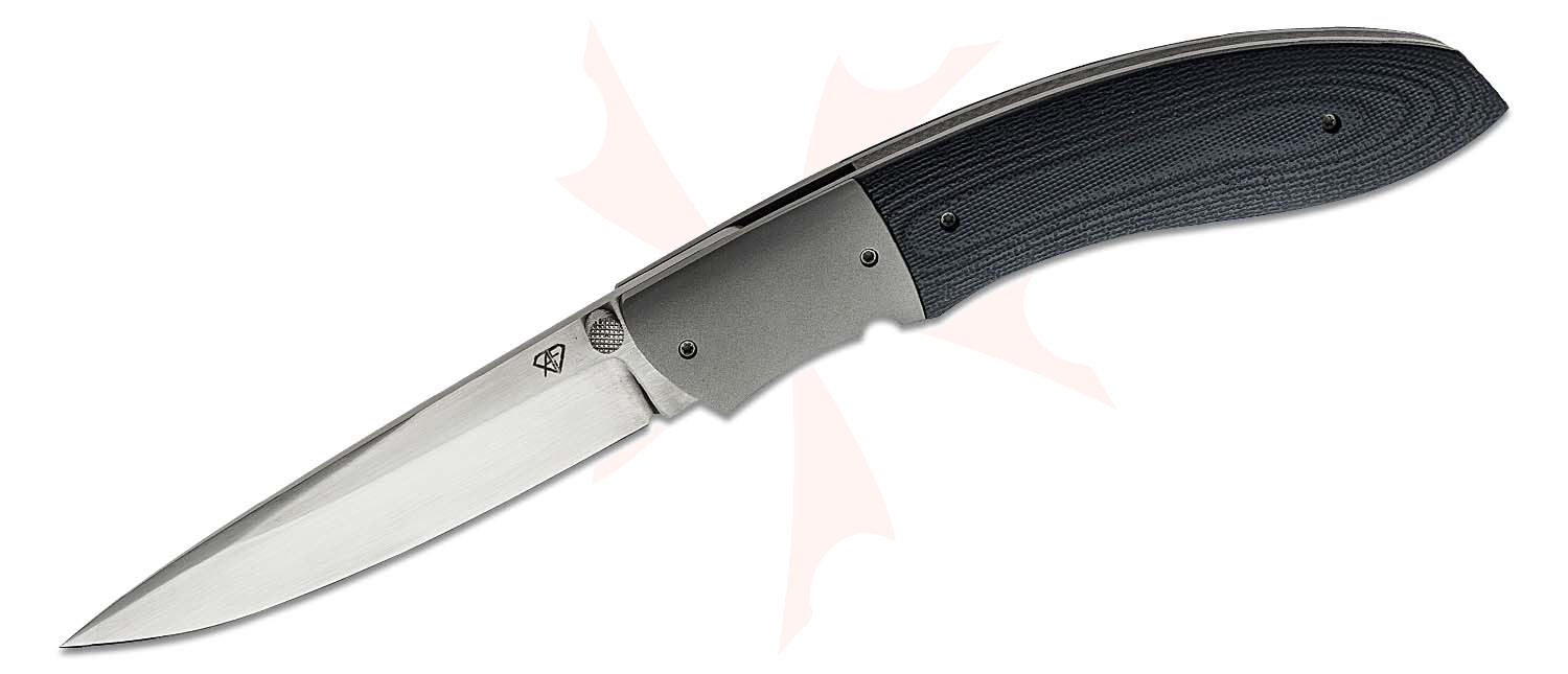 Aaron Frederick Custom Liner Lock Folding Knife 3.5" CPM-154 Drop Point ...