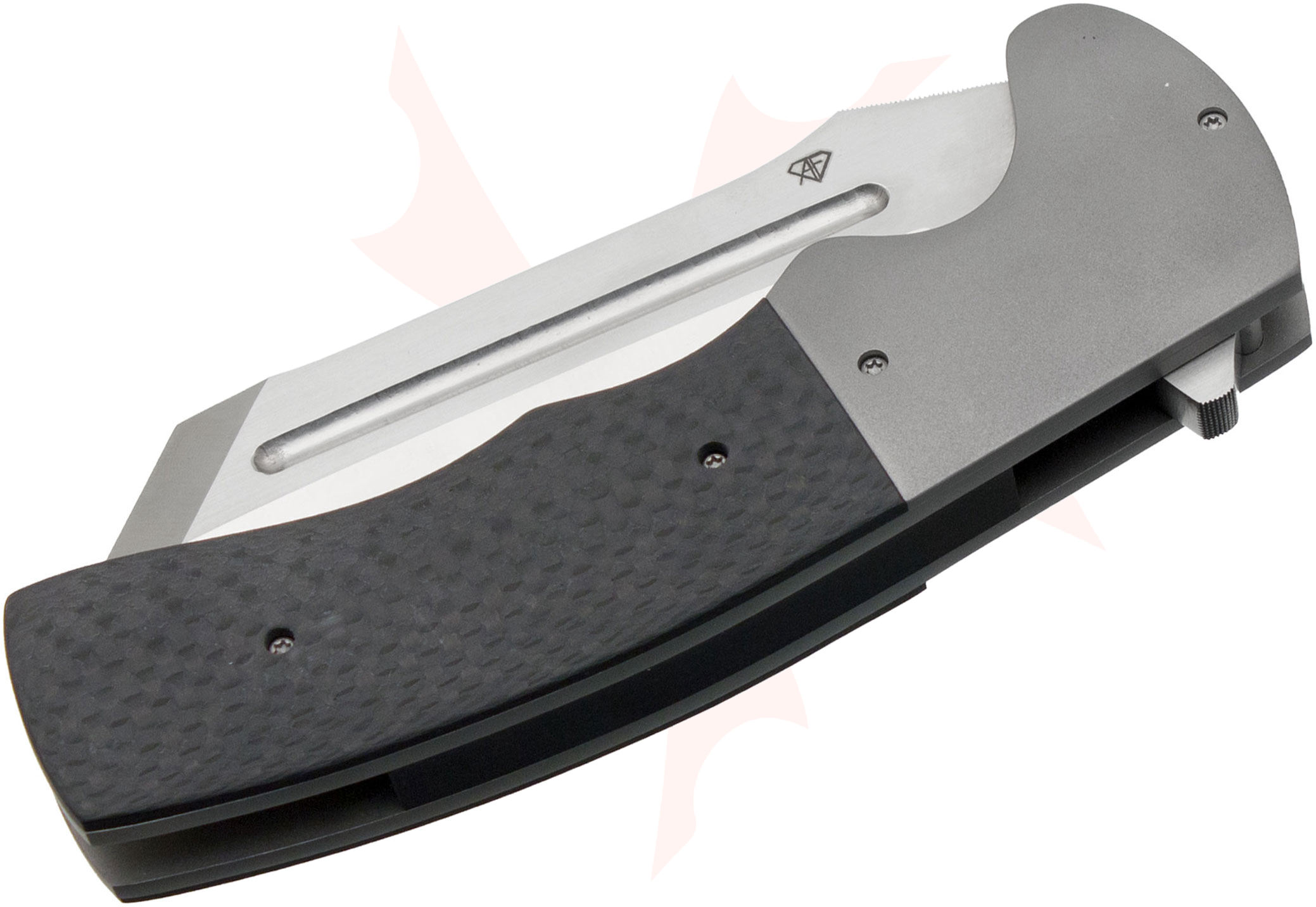 Aaron Frederick Custom VBSS Pearce One-Off Flipper 3.75" S35VN Recurved ...