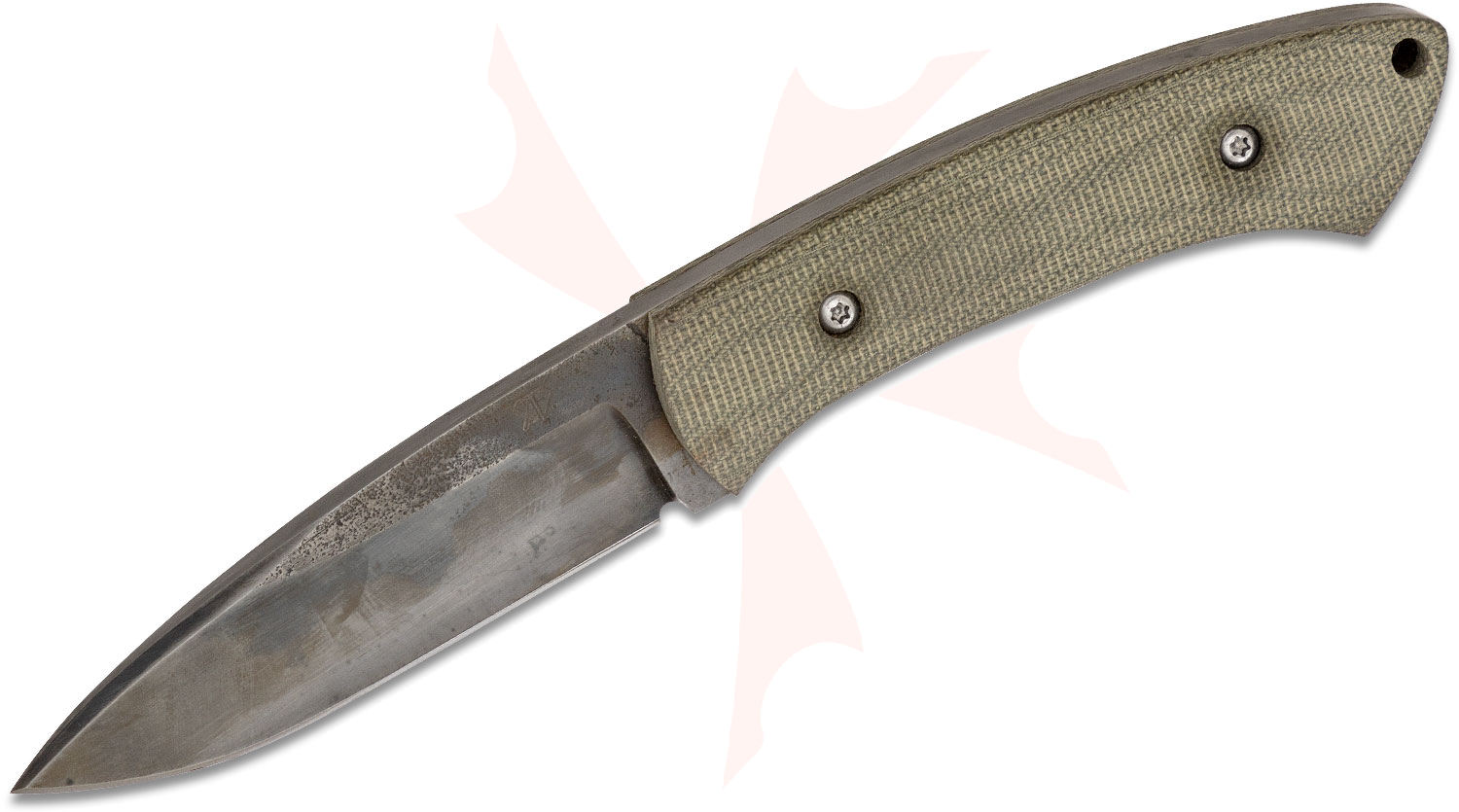 Aaron Frederick Custom Work Horse Fixed Blade Knife 3.25" 1095 Drop ...