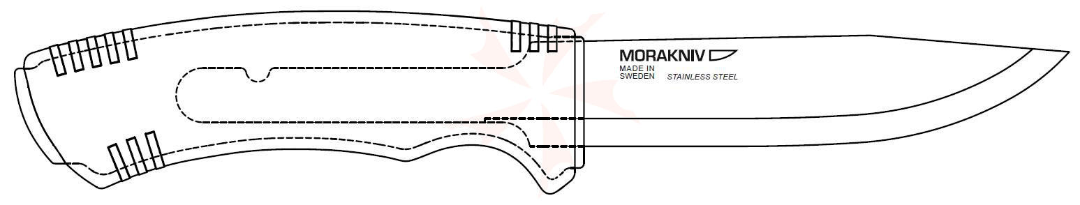 Morakniv Mora of Sweden Black Bushcraft Pathfinder Fixed 6-3/4" Carbon ...