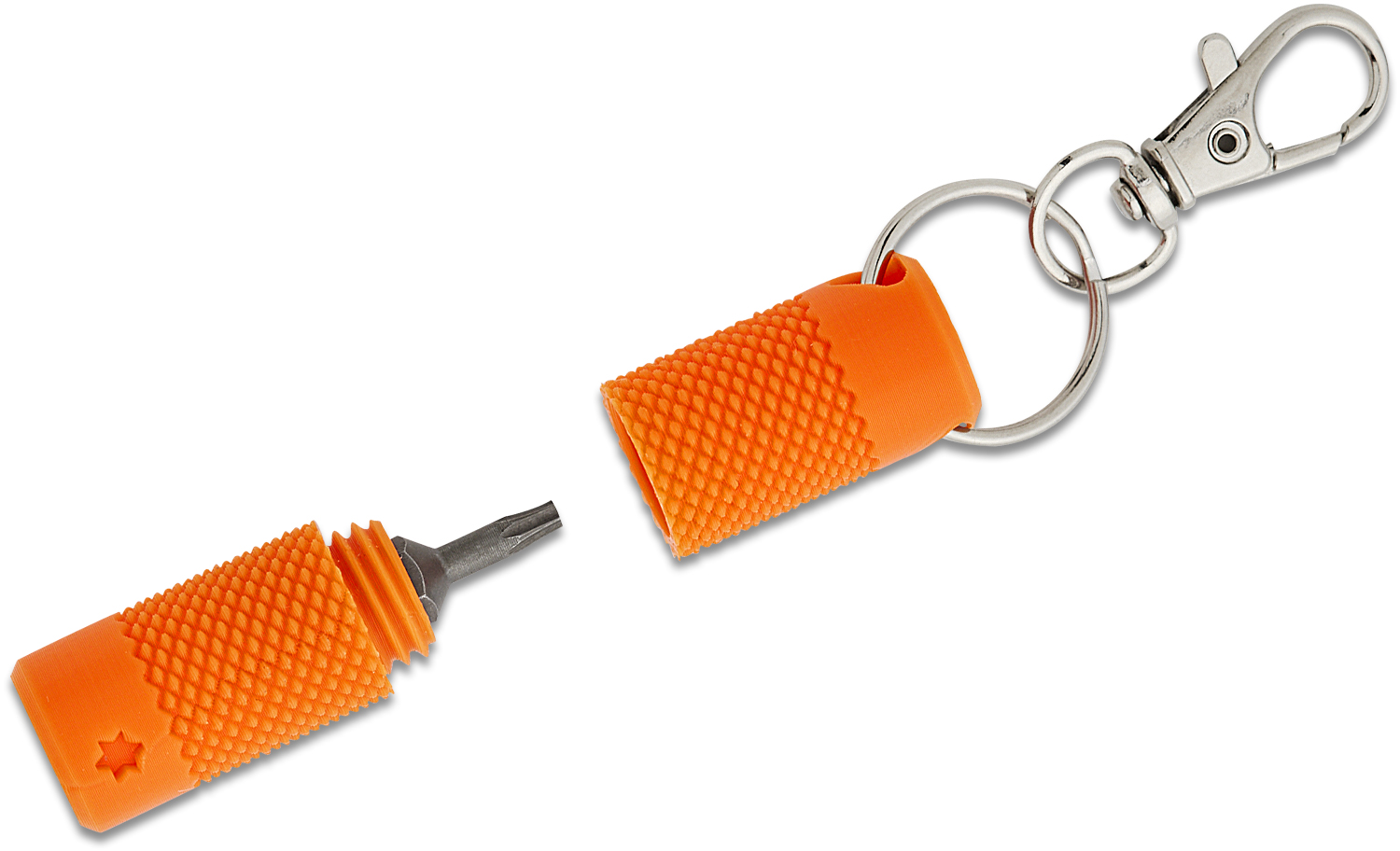 Eric Garza Orange 3D Printed Keychain Bit Driver with Wiha T8 Torx Bit ...