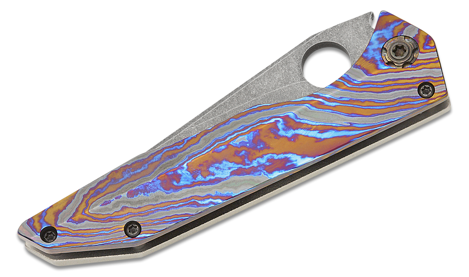 Gavko Knives Michal Gavac Custom Spydie Goblin Folding Knife 4" Nitro-V ...