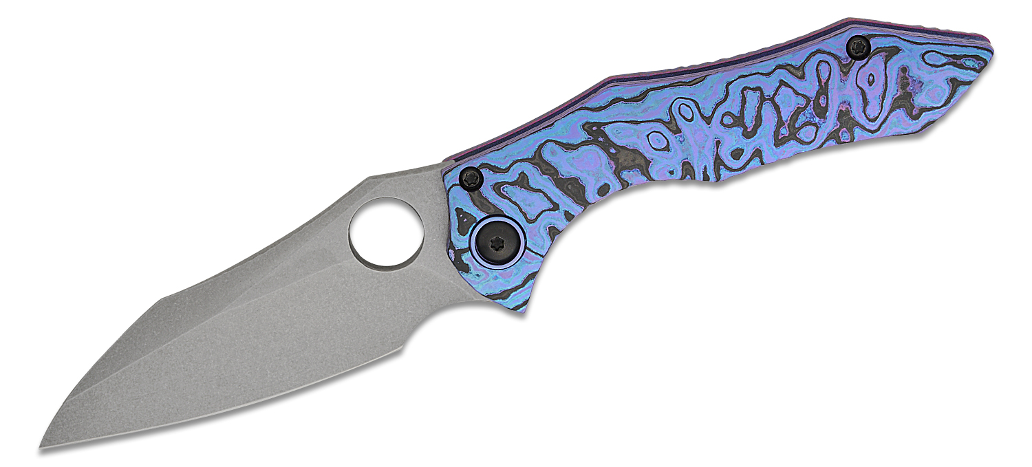 Gavko Knives Michal Gavac Custom Spydie Large High Fin Frame Lock ...