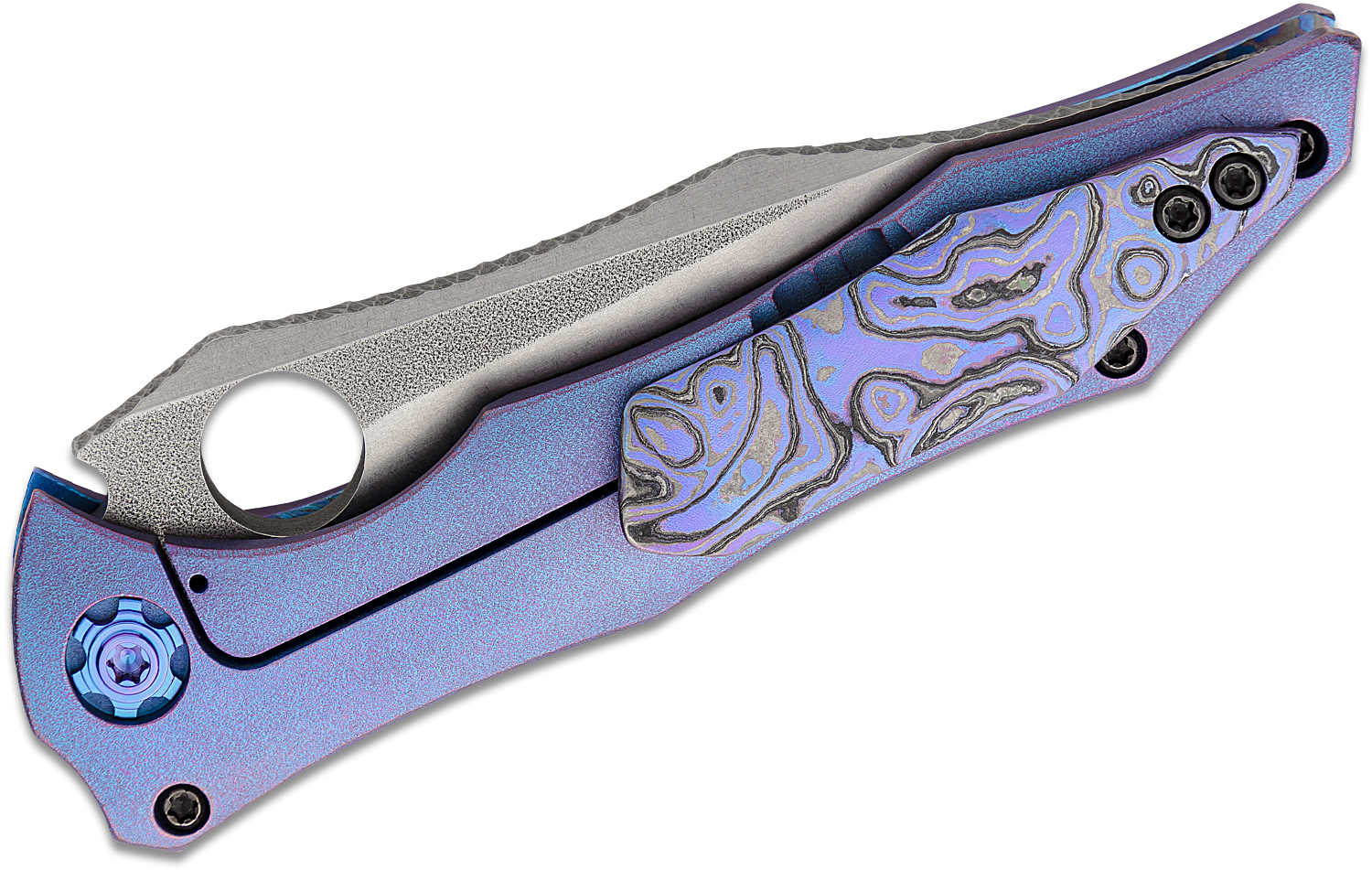Gavko Knives Michal Gavac Custom Angry Spydie Tiger Folding Knife 3.75 ...