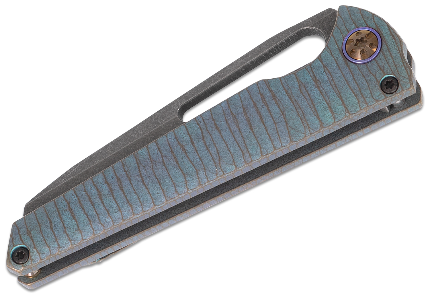 Gavko Knives Michal Gavac Custom Leopard Folding Knife 3.375" Nitro-V ...