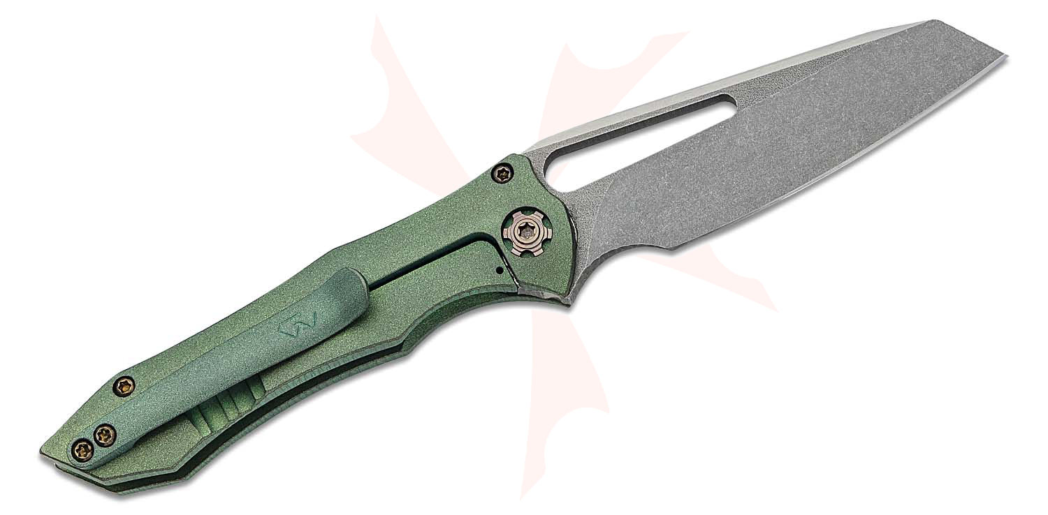 Gavko Knives Michal Gavac Custom Shrunk Mager Folding Knife 3.5" Nitro ...