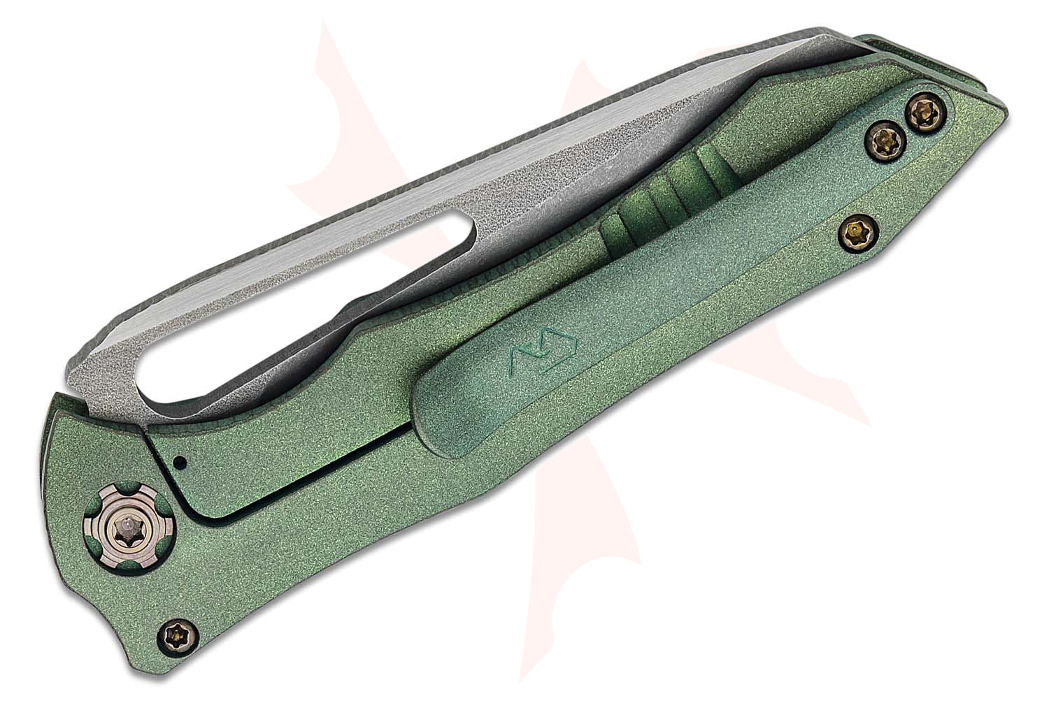 Gavko Knives Michal Gavac Custom Shrunk Mager Folding Knife 3.5" Nitro ...